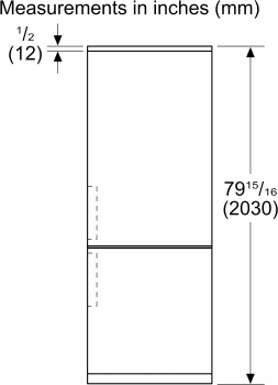 Bosch B24CB80ESS 24 Inch Counter Depth Freestanding Bottom Freezer ...