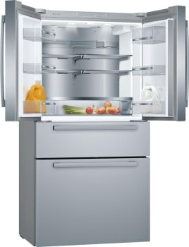 Bosch B36CL80SNS 36 Inch Counter Depth French Door Smart Refrigerator ...