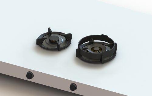 Pitt Cooking BELY2PFLP 24 Inch Modular Gas Cooktop with 2 Burners ...