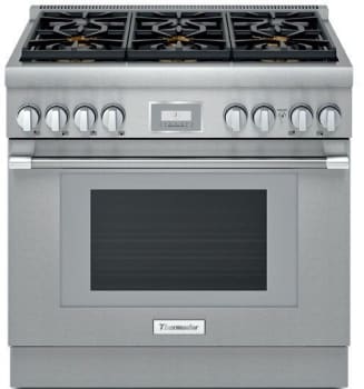 Thermador PRD366WHU 36 Inch Freestanding Professional Dual Fuel Smart ...
