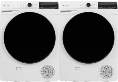 Breda BRWADREWM81400 Side-by-Side Washer & Dryer Set with Front Load ...