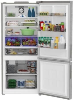 Blomberg BRFB21622SS 30 Inch Bottom-Freezer Field Reversible Door ...