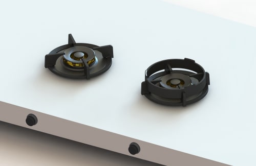 Pitt Cooking BROMO2PFLP 28 Inch Modular Gas Cooktop with 2 Burners ...