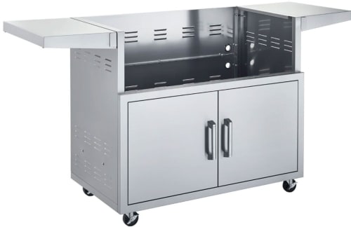 Broilmaster BSACT40 Stainless Steel Double Door Cart with 2 Fold-Down ...