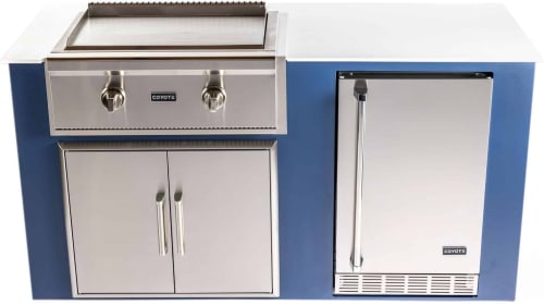 Coyote C1FTG30NG 30 Inch Built-In Flat Top Gas Grill with 2 Burners ...