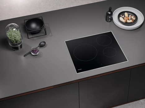 Miele KM7720FR 24 Inch Smart Electric Induction Cooktop with 3 Elements ...