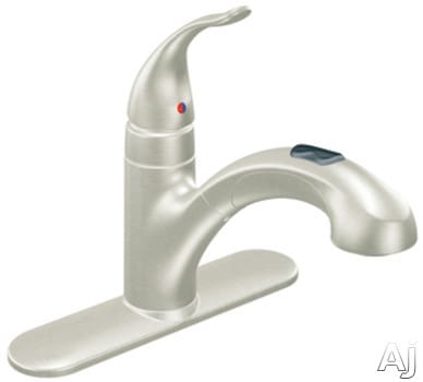 Moen CA67315CSL Single Lever Pull-Out Faucet with 9-5/8 Inch Reach, 10 ...