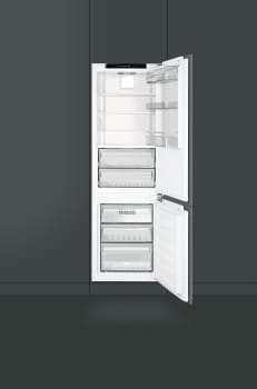 Smeg CB300U 24 Inch Built-in Bottom Freezer Refrigerator with 8.4 Cu ...