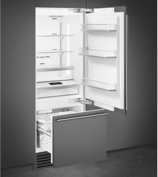 Smeg CB465UI 30 Inch Built-In Panel Ready Bottom Mount Refrigerator ...