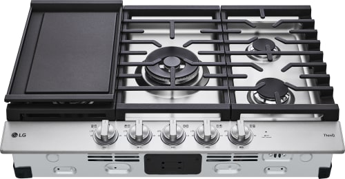 LG CBGJ3027S 30 Inch Gas Smart Cooktop with 5 Sealed Burners, 22K ...