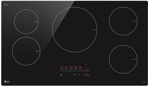 LG CBIH3613BE 36 Inch Induction Smart Cooktop with 5 Elements, ThinQ ...