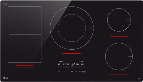 LG CBIH3617BE 36 Inch Induction Cooktop with 5 Elements, 5KW Ultraheat ...