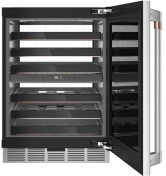 Cafe CCP06DP2PS1 24 Inch Dual Zone Smart Wine Center with 46 Bottle ...