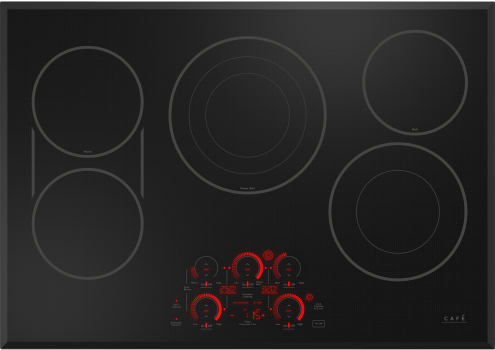 Cafe CEP90301TBB 30 Inch Electric Smart Cooktop with 5 Elements, Tri ...