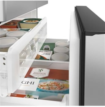 Cafe CFE28TP2MS1 36 Inch French Door Smart Refrigerator with 27.8 Cu ...
