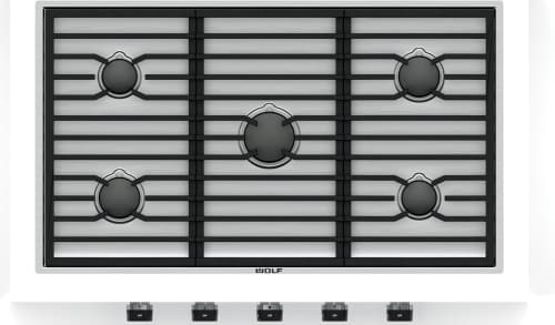 Wolf CG365CS 36 Inch Cooktop with 5 Sealed Burners Total, Continuous ...