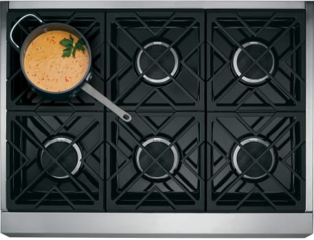 GE CGU366SEHSS 36 Inch Natural Gas Rangetop with Reversible Burner ...