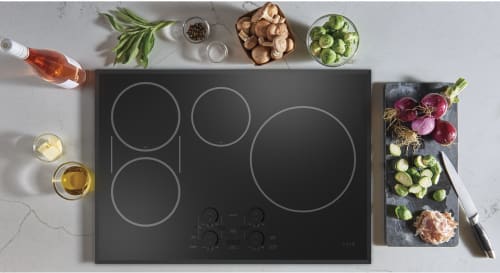 Cafe CHP90301TBB 30 Inch Induction Smart Cooktop with 4 Elements ...
