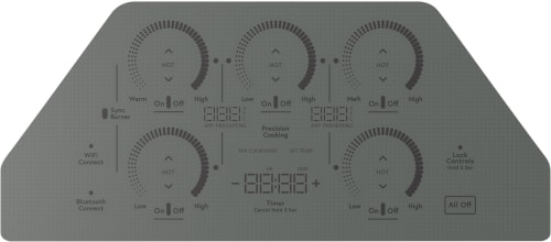 Cafe CHP90362TSS 36 Inch Induction Smart Cooktop with 5 Elements ...