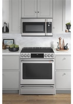 Cafe CHS900P2MS1 30 Inch Slide-In Induction Smart Range with 5 Elements ...