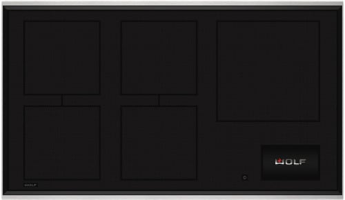 Wolf CI36560TS 36 Inch Induction Cooktop with 5 Elements, Black Ceramic ...