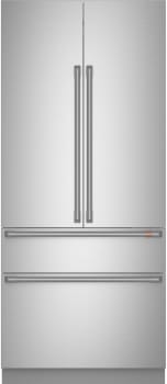 Cafe CIP36NP2VS1 36 Inch Counter Depth Built-In 4-Door French Door Smart Refrigerator with 20.1 ...