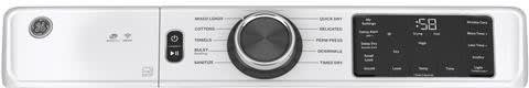 GE GFD55ESSNWW 28 Inch Electric Smart Dryer with 7.8 Cu. Ft. Capacity ...