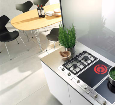 Miele CS1112E240V 12 Inch Electric Cooktop with 2 Elements, Ceramic ...