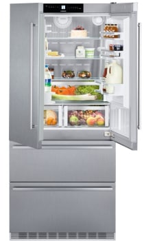 Liebherr CS2082 36 Inch Counter Depth 4-Door French Door Refrigerator ...