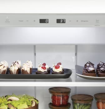 Cafe CSB42WP2NS1 42 Inch Built-In Side by Side Smart Refrigerator with ...