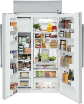 Cafe CSB42WSKSS 42 Inch Smart Side-By-Side Refrigerator with Wi-Fi ...