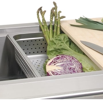 Alfresco COLANDER 4 Inch Deep Stainless Steel Colander