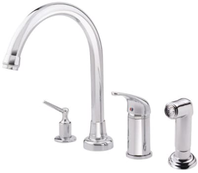 Danze® D409012 Single Lever Cast Spout Kitchen Faucet with 8 Inch Reach ...