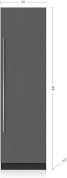 Sub-Zero DEC2450FIR 24 Inch Smart Freezer Column with 12.4 cu. ft ...