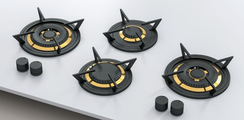 Tulip Cooking TC19561 55,800 BTU Modular Gas Cooktop with Four Sealed ...