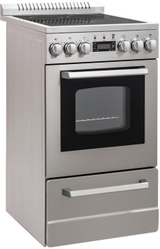 Avanti DER20P3S 20 Inch Deluxe Electric Range with 4 Radiant Elements ...