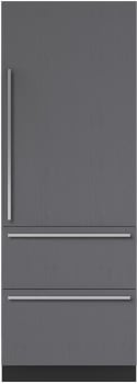 Sub-Zero DET3050RIDR 30 Inch Panel Ready Built-In All Smart Refrigerator with an internal water ...