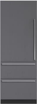 Sub-Zero DET3050RL 30 Inch Panel Ready Built-In All Smart Refrigerator with 16.4 cu. ft ...