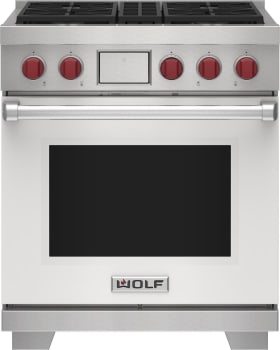 Wolf DF30450WHPLP 30 Inch Freestanding Dual-Fuel Smart Range with 4 ...