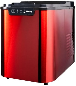 Danby DIM2500RDB 10 Inch Freestanding Ice Maker with 25 Lbs. Daily Ice ...
