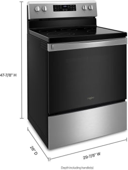 Whirlpool WFE535S0LS 30 Inch Freestanding Electric Range with 5 ...