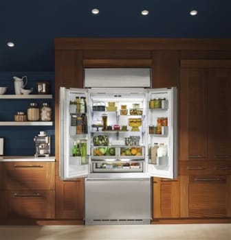 Monogram ZIPS360NNSS 36 Inch Built-In French Door Refrigerator with 20. ...