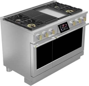 Monogram ZDP484NGTSS 48 Inch Freestanding Professional Dual Fuel Smart ...