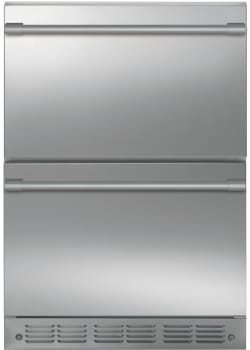 Monogram ZIDS240NSS 24 Inch Built-In Double Drawer Refrigerator with 5. ...