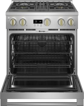 Monogram ZDP304NTSS 30 Inch Slide-In Professional Dual Fuel Smart Range ...