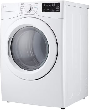 LG DLE3470W 27 Inch Electric Dryer with 7.4 Cu. ft. Capacity, 8 Dry ...