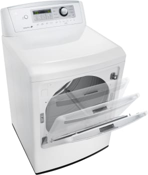 LG DLE4970W 27 Inch 7.4 cu. ft. Electric Dryer with 8 Drying Programs ...