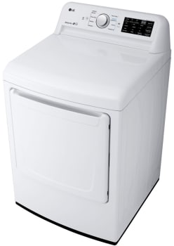 LG DLE7100W 27 Inch Electric Dryer with 7.3 cu. ft. Capacity, FlowSense ...