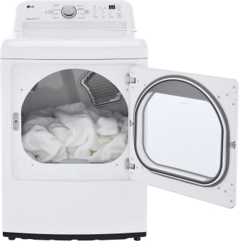 LG DLE7150W 27 Inch Electric Dryer with 7.3 Cu. Ft. Capacity, 8 Dryer ...