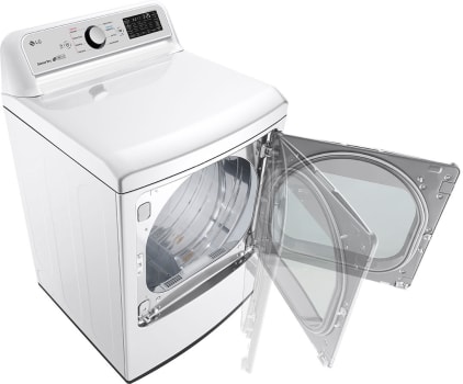 LG DLE7300WE 27 Inch Electric Smart Dryer with 7.3 Cu. Ft. Capacity ...